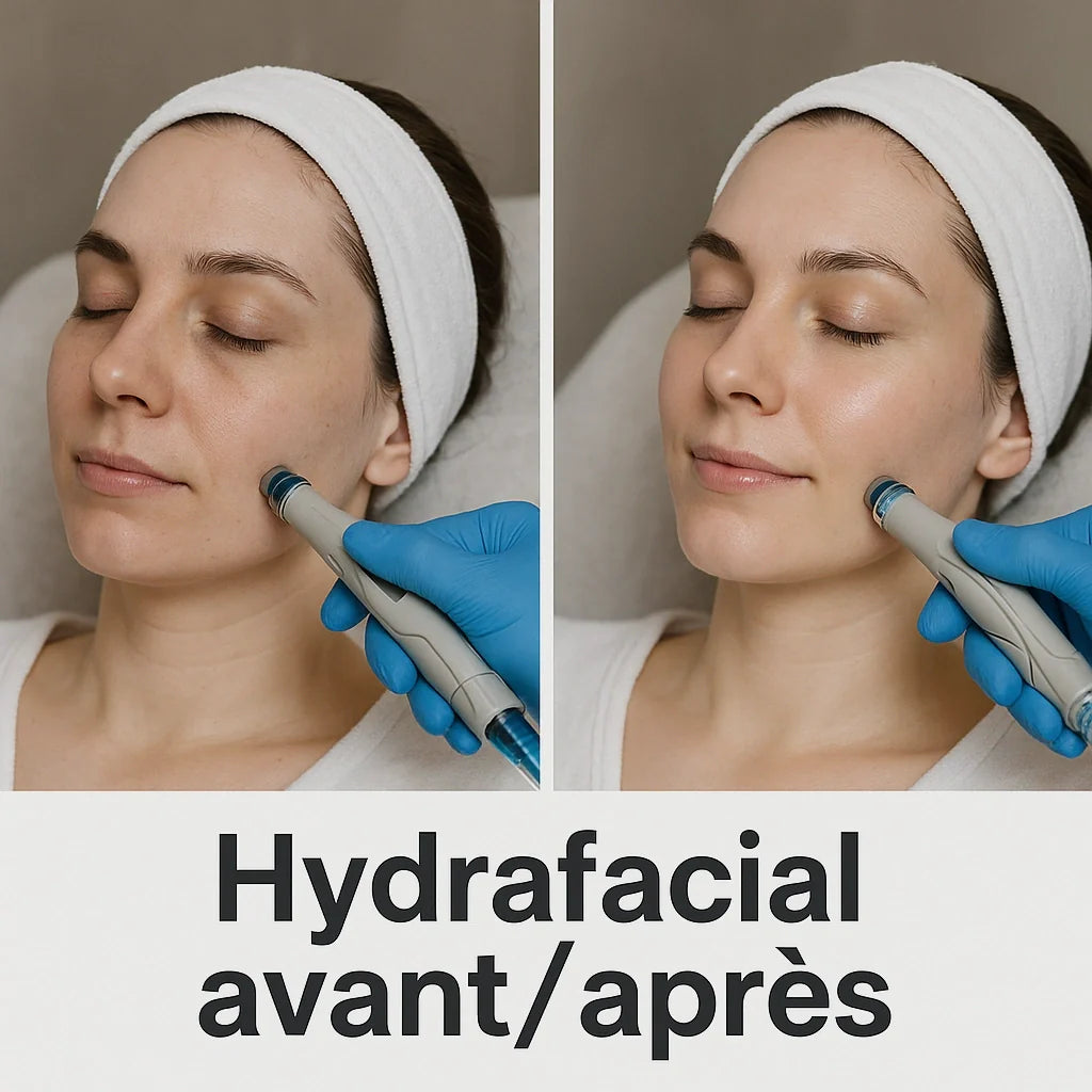 Hydrafacial avant/après | Machine hydrafacial
